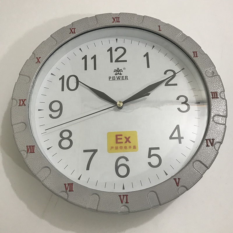 Round Explosion-proof Quartz Clock Cast Aluminum Wall Pointer Type ...